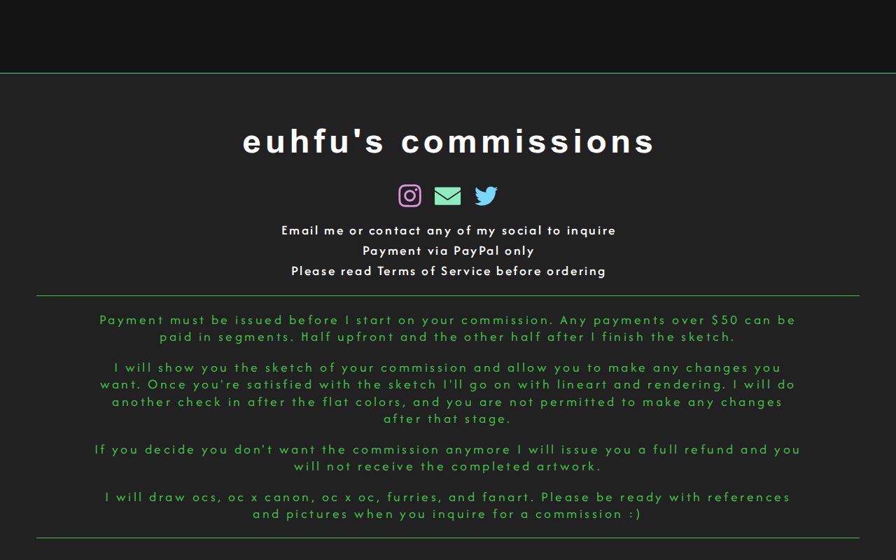 Silver_Tangle's Commissions